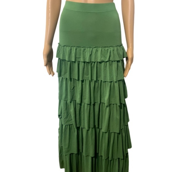 Kate & Mallory | Skirts | Maxi Layered Ruffle Skirt Black Kate Mallory ...